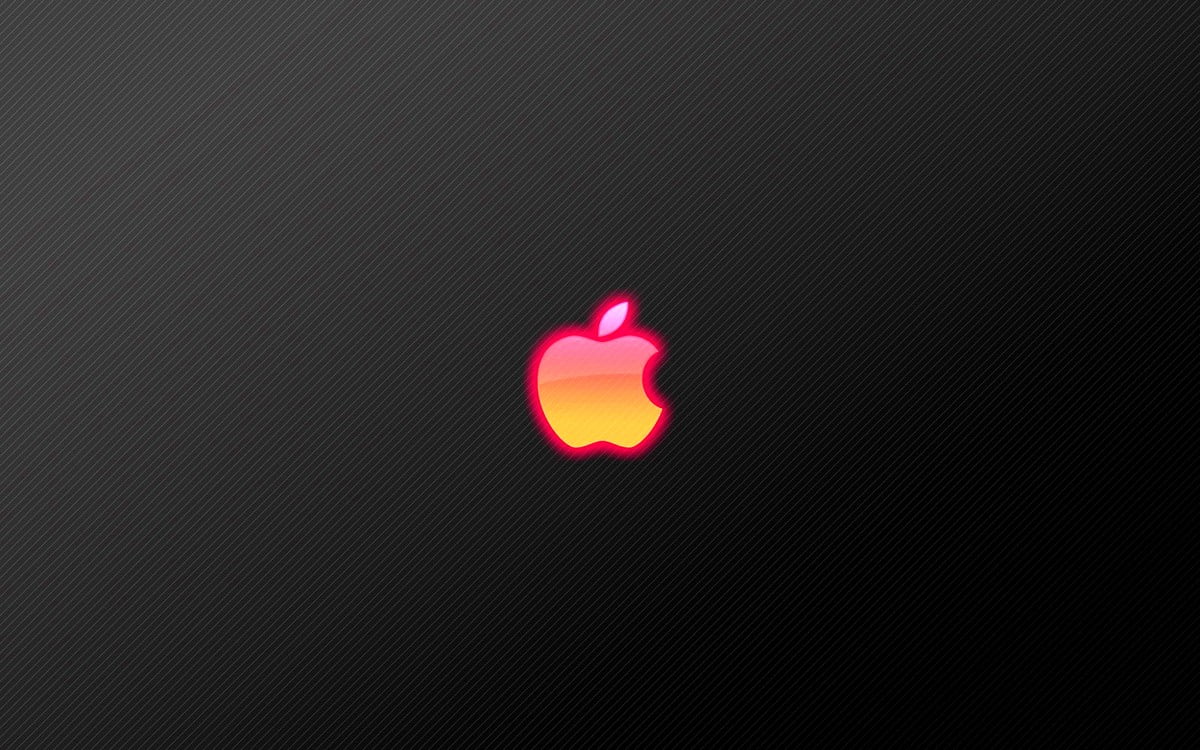 Rotes Apfel Logo Hintergrundbild