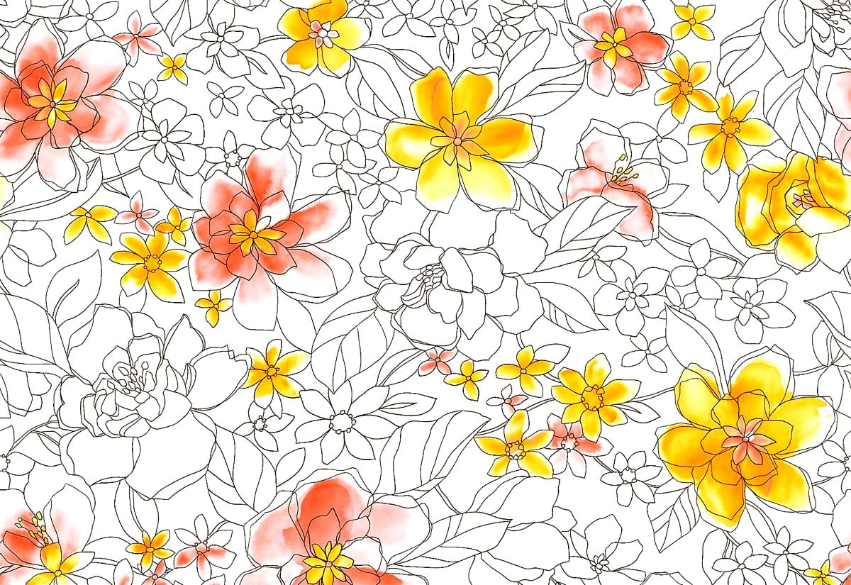 50+ Gemalte Blumen Hintergrundbilder HD | Kostenlose Bilder