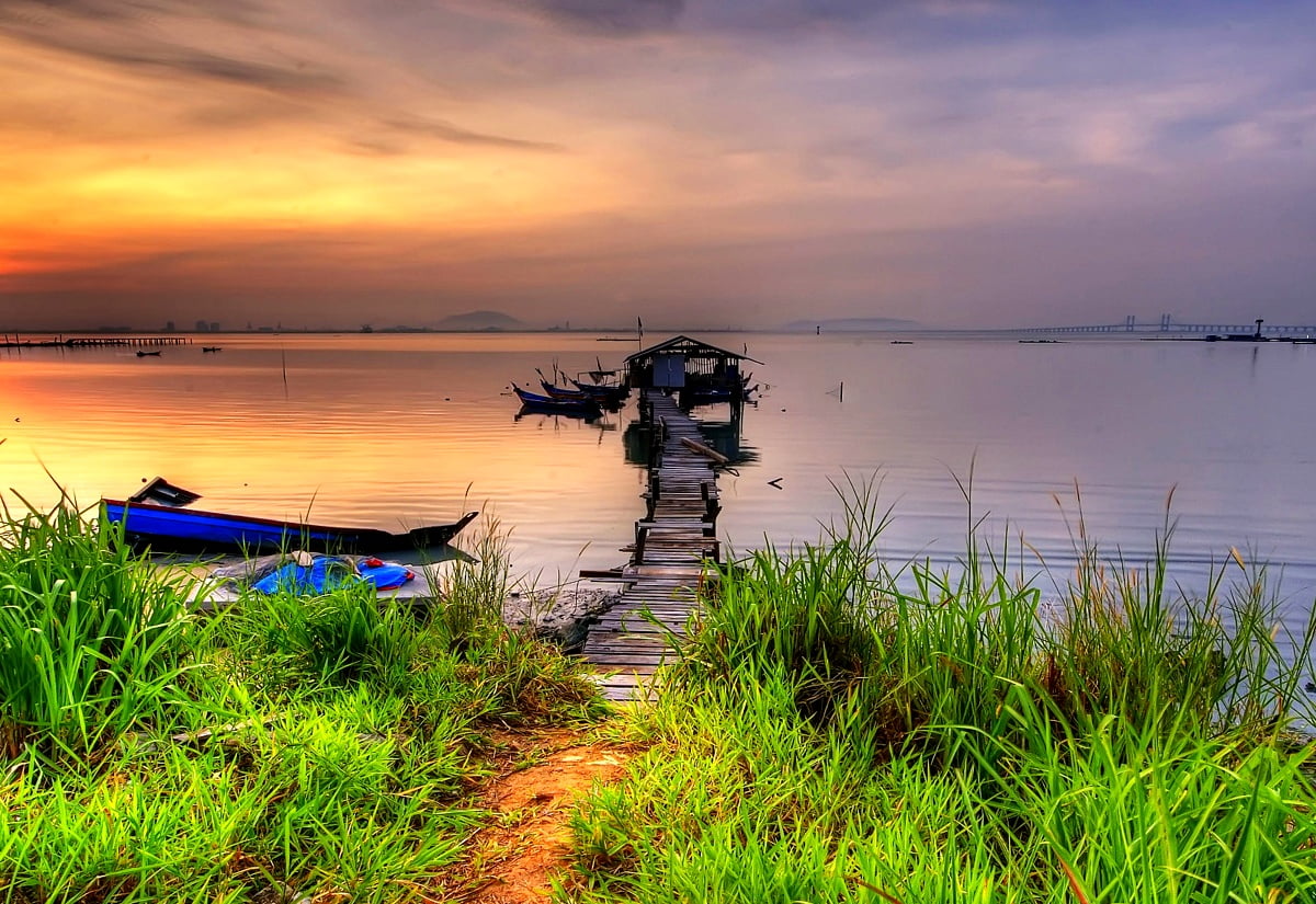 Gutes Natur, See, Morgen Hintergrund | Beste kostenlose Bilder