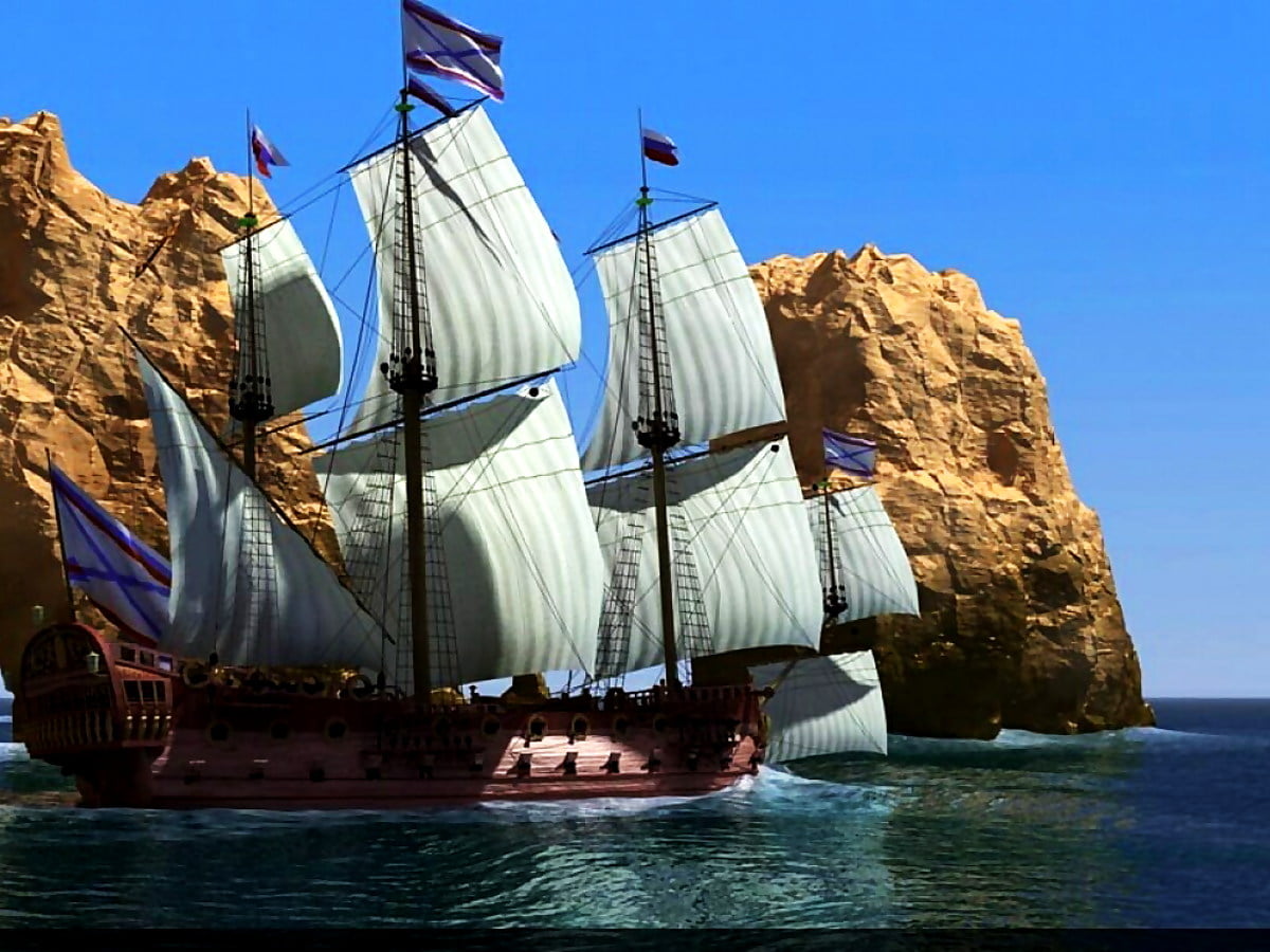 Fregatte, Segelschiff, Schiff Hintergrundbild | Download kostenlose ...